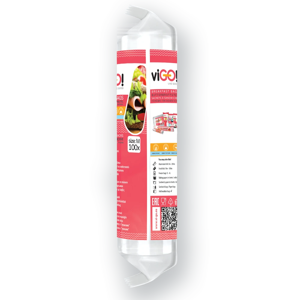 viGO! Standard Lunch bags with handles 100 pieces