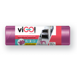 viGO! Standard HD Bags tied purple lavender 60L 18 pieces