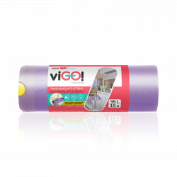 viGO! Premium LD bags with tape purple 35L 15 pieces