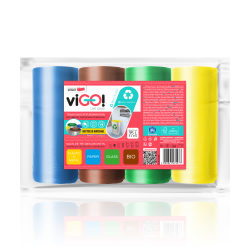 viGO! Eco Bags LD standard MIX couleurs MU 4 pcs